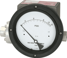 Mid-West Instrument manometer met membraan hazardous/gevaarlijke ...