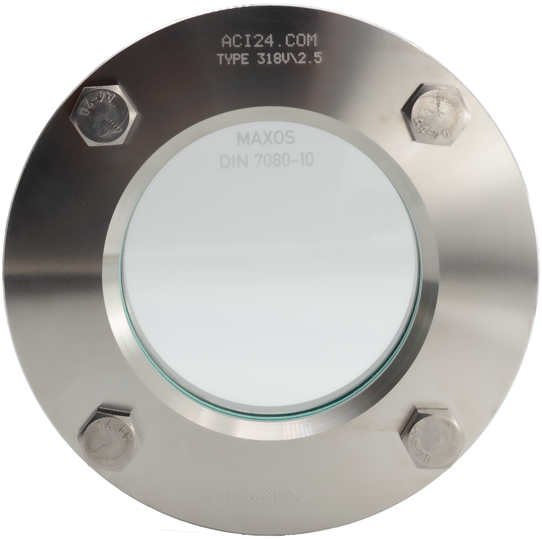 318V Round tank Sight Glass for vacuum up to PN 2.5 Light construction