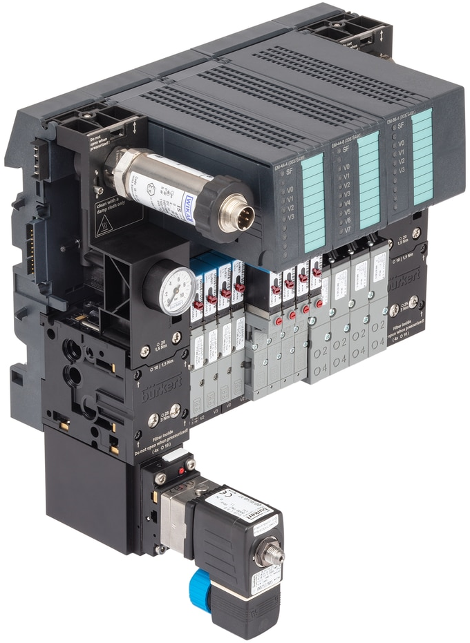 Burkert Type 8650, Art. 385844 AirLINE Ex electropneumatic automation ...