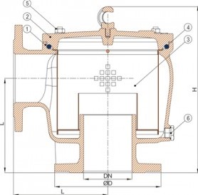 MUD BOX Brons (BASKET STRAINER) - HAAKS TYPE