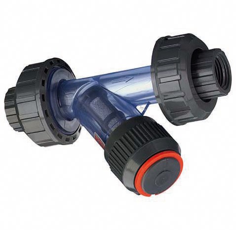 FIP PVC Filter transparant EPDM lijmmof d63 DN50, RVUIT063E