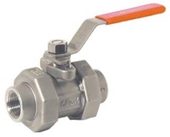 Ball valve DN32, PN200, 1.4408 / PTFE 5-piece, weld ends, full bore