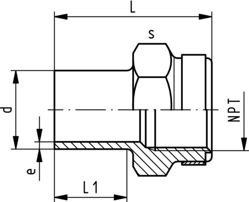 Georg Fischer AdaptSocket PE100 SDR11 PN16 d40-11/4, 753914269