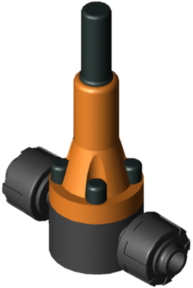 Stubbe Pressure relief valve DHV 718 DN8 1/4 PN10 PVC-U·EPDM ·PTFE ...