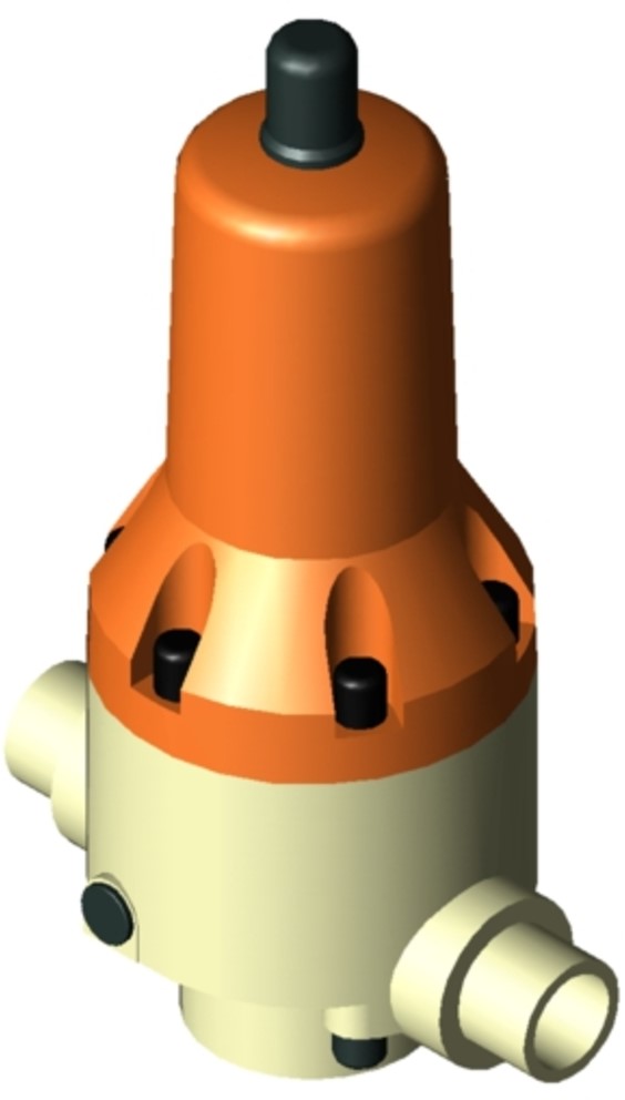 Stubbe Pressure reducing valves DMV 765 DN25 1 PN10 PP·FPM·PTFE ...