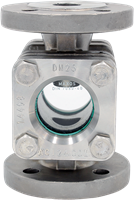Inline sight glass type 550-V for vacuum applications