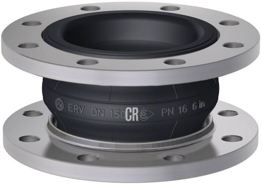 Elaflex Rubber expansion joint, type ERV-CR DN150, L=130 mm flanges DIN ...