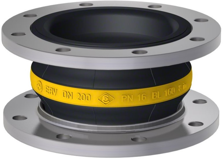 Elaflex Rubber compensator Geelring type ERV-G DN200, L=160 mm flenzen ...