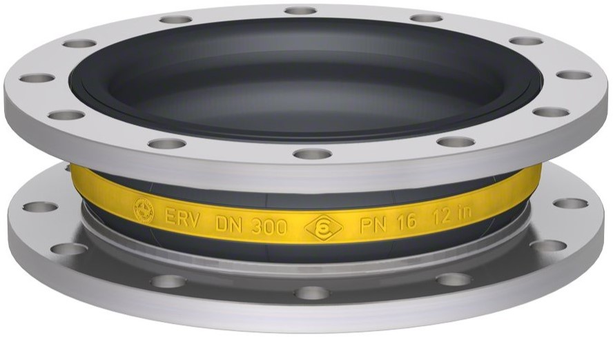 Elaflex Rubber compensator Geelring type ERV-G DN300, L=130 mm flenzen ...