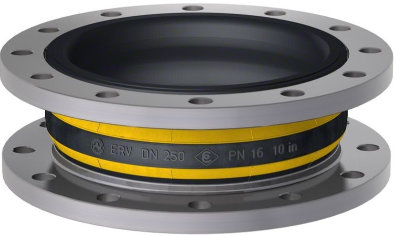 Elaflex Rubber expansion joint Yellow steel type ERV-GS DN250, L=130 mm ...