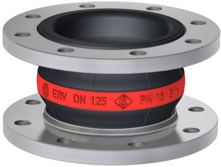 Elaflex EPDM compensator roodring type ERV-R DN125, L=130 mm flenzen ...