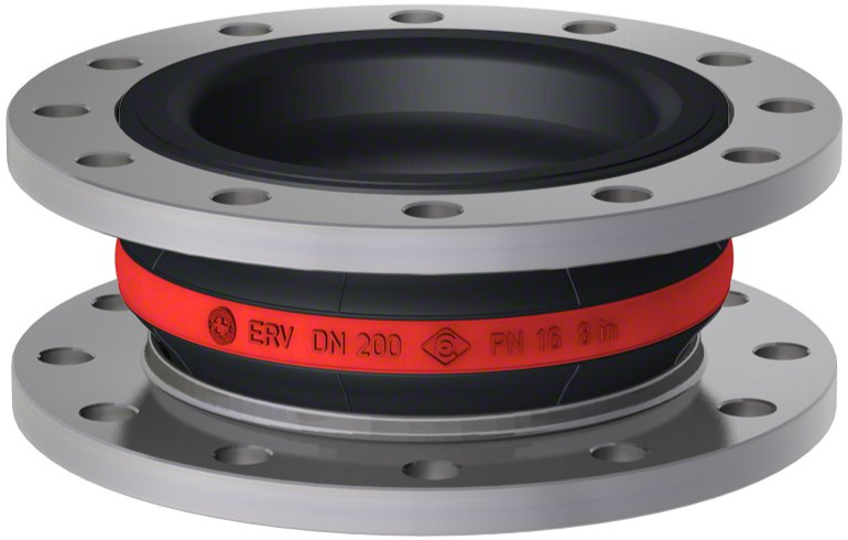 Elaflex EPDM expansion joint red band type ERV-R DN200, L=130 mm ...