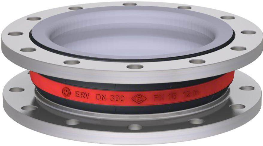Elaflex EPDM compensator roodring type ERV-R met PTFE lining DN300, L ...