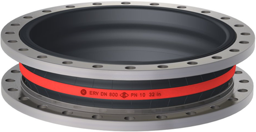 Elaflex EPDM expansion joint red band type ERV-R DN800, L=250 mm ...
