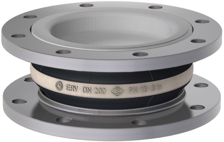 Elaflex Rubber compensator Witring type ERV-W DN200, L=130 mm flenzen ...