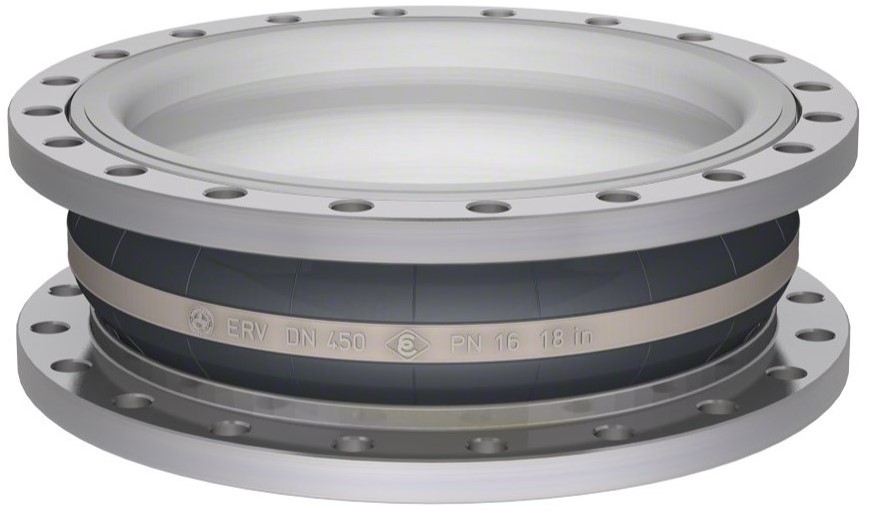 Elaflex Rubber compensator Witring type ERV-W DN450, L=250 mm flenzen ...