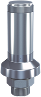 413 Safety valves made of stainless steel, atmospheric discharge, with ...