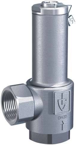 417 Overflow / pressure control valves stainless steel, angle-type or ...