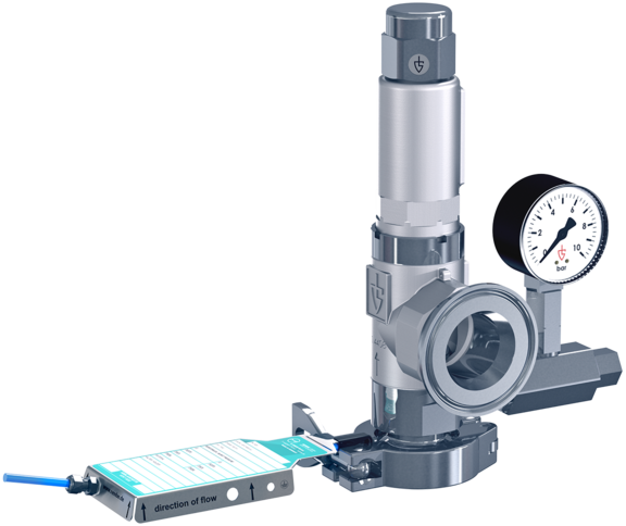 451r with bursting disc Safety valves made of stainless steel, angle ...