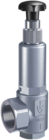 453 Overflow / pressure control valves made of stainless steel, angle ...