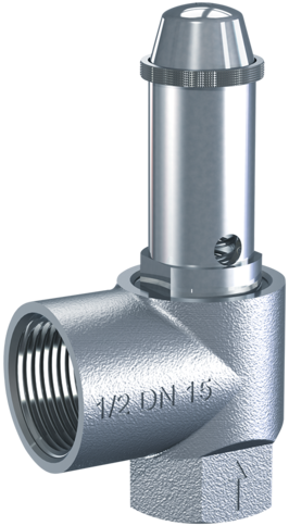 651mSK VA Safety valves made of stainless steel, angle-type with ...