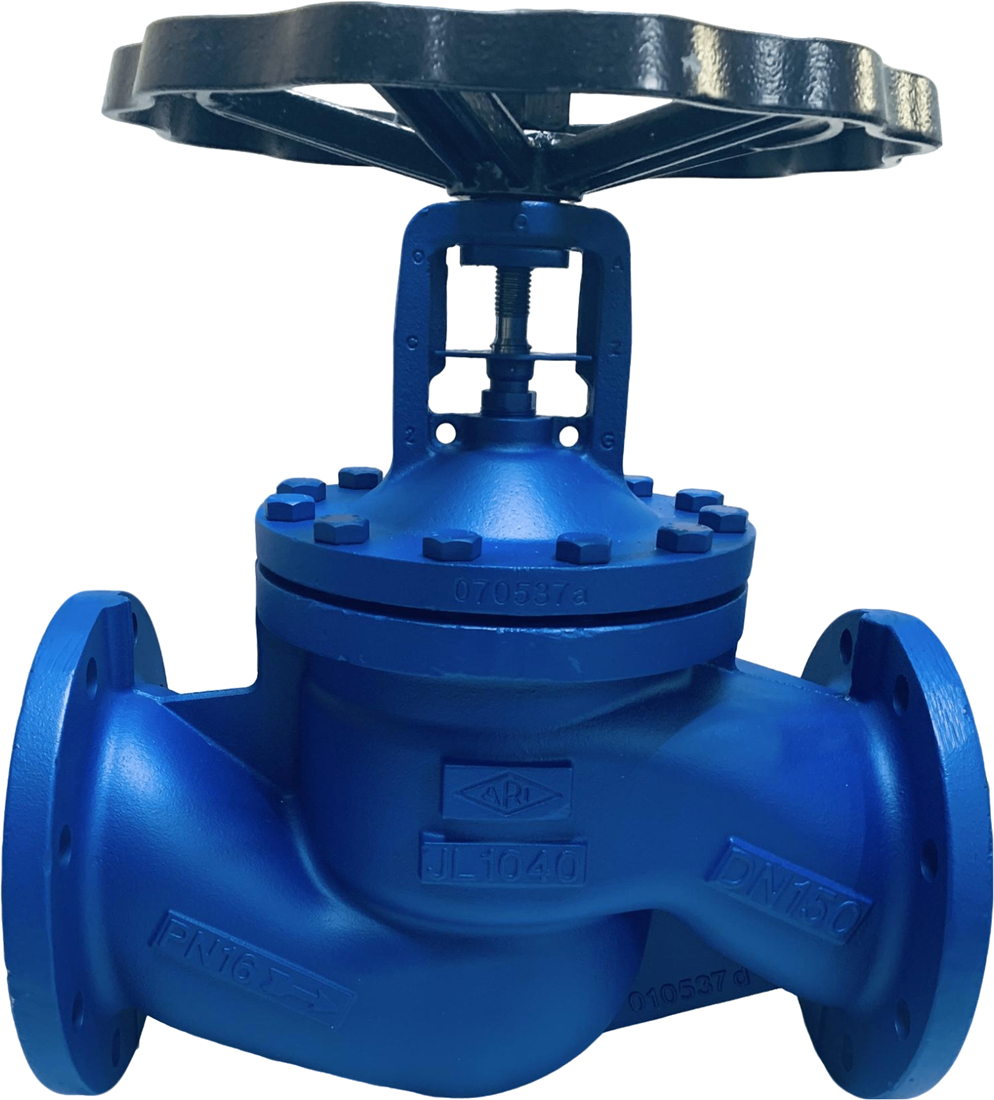 ARI-Armaturen geflensde-Balgafsluiter FABA-Plus 12.046 DN150, PN16, EN ...