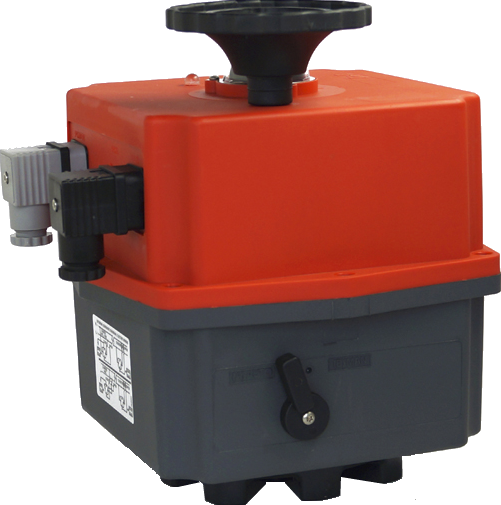 J+J Electric valve actuator 300 Nm (350Nm) Red Open/Close Modbus