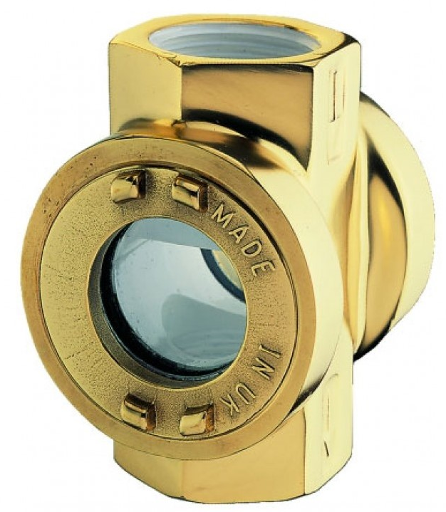 D-Sight Glass with Double Window in Brass or Bronze According to ...