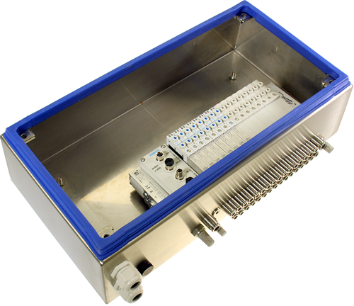 Pneumapole-K 16-fold AP, Pneumatic cabinet with 16 valve positions and ...