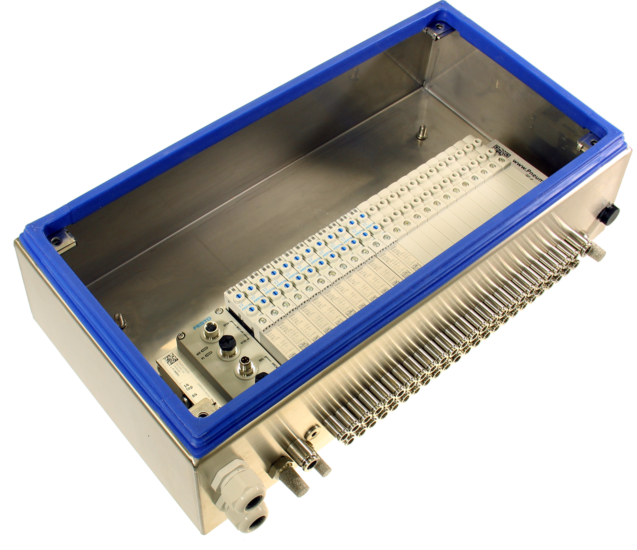 Pneumapole-K 24-fold AP, Pneumatic cabinet with 24 valve positions and ...