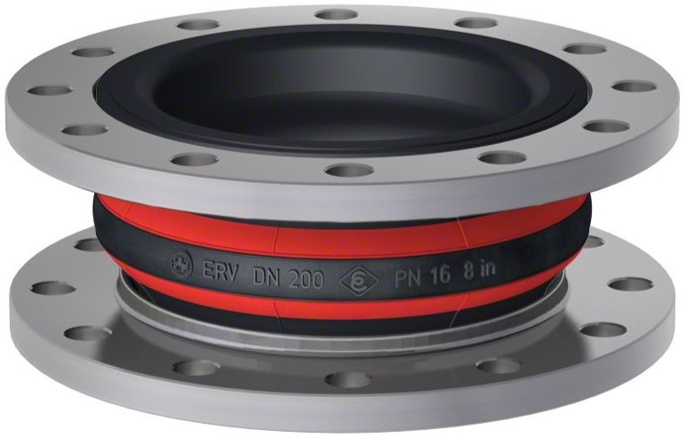 Elaflex Rubber expansion joint type ROTEX DN200, L=130 mm flanges DIN ...