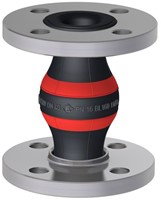 Elaflex Rubber compensator type ROTEX DN40, L=160 mm flenzen DIN PN16 ...