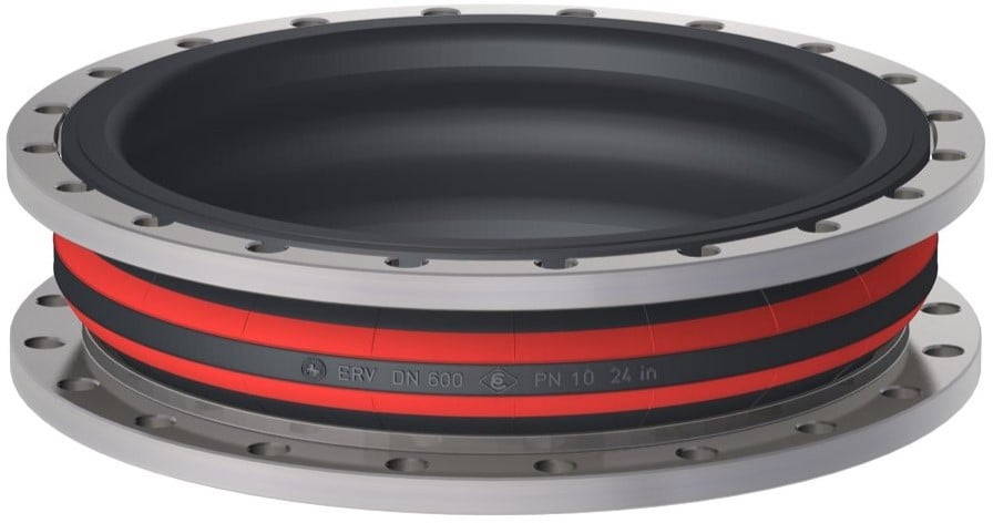 Elaflex Rubber compensator type ROTEX DN600, L=200 mm flenzen DIN PN10 ...