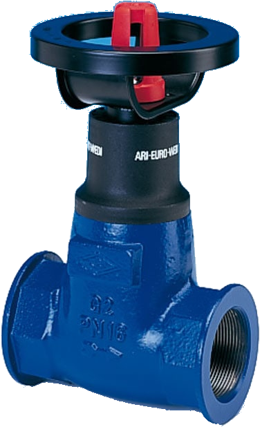 ARI-Armaturen Threaded sockets-Stop valve EURO-WEDI 12.076 3/4",PN16,EN ...